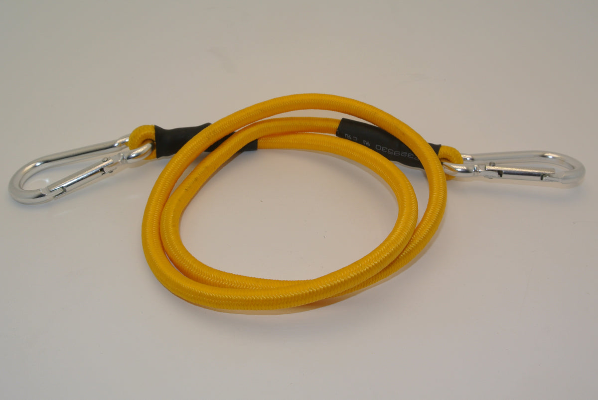 36" Yellow Bungee Cord with 2 Carabiners – Axman Surplus