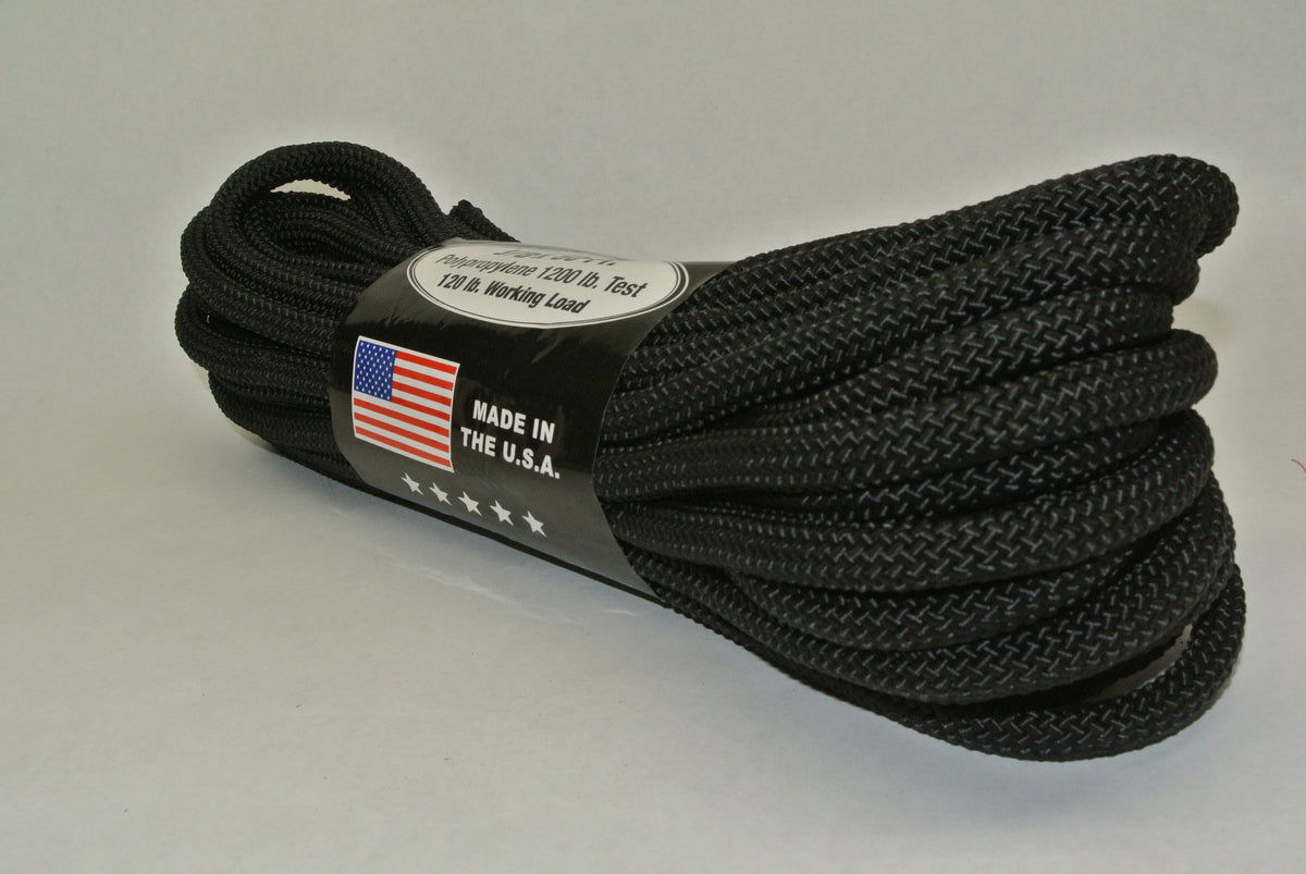 Black Polypropylene Rope – Axman Surplus